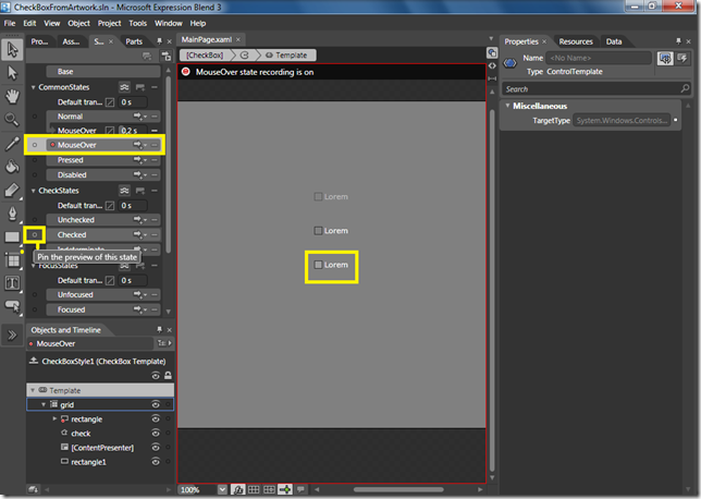 Windows developer future: Expression Blend 3: Support for the Silverlight Visual State Manager